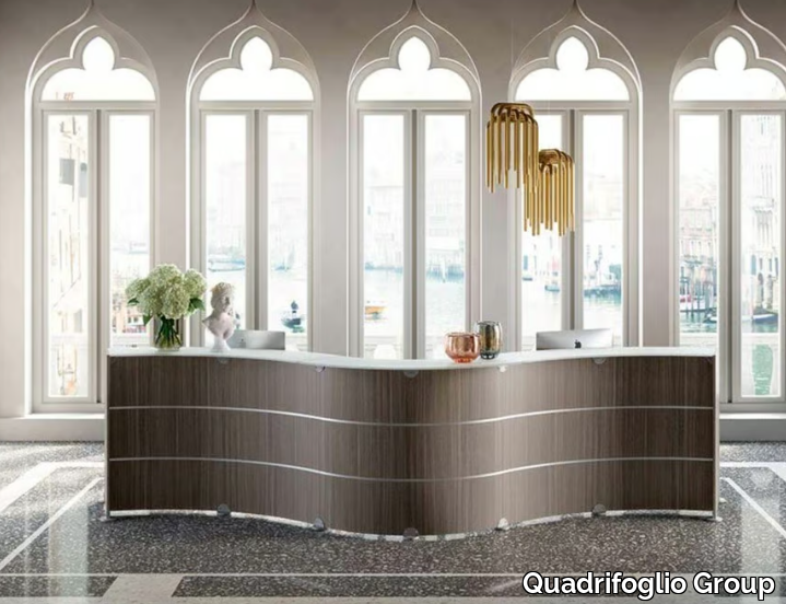 RECEPTION GLASS - Modular reception desk | Quadrifoglio Group